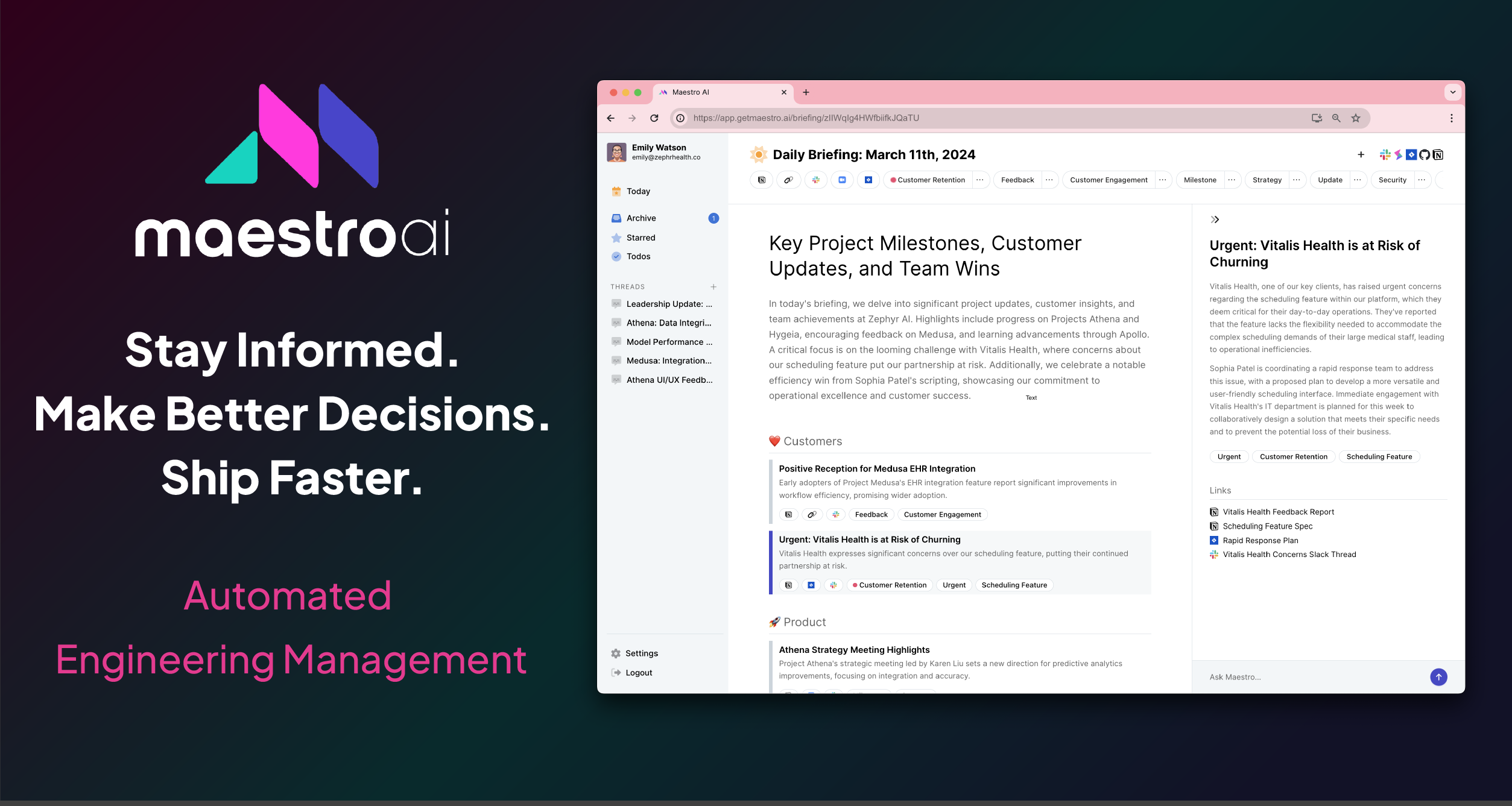 Maestro AI - Automated Engineering Management